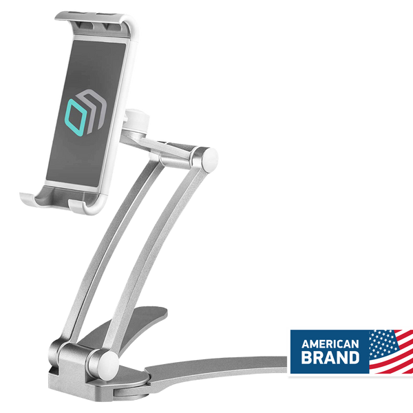 Phone Stand for 4.7-11" Cell Phones Tablets ONKRON DS-01, Silver ...